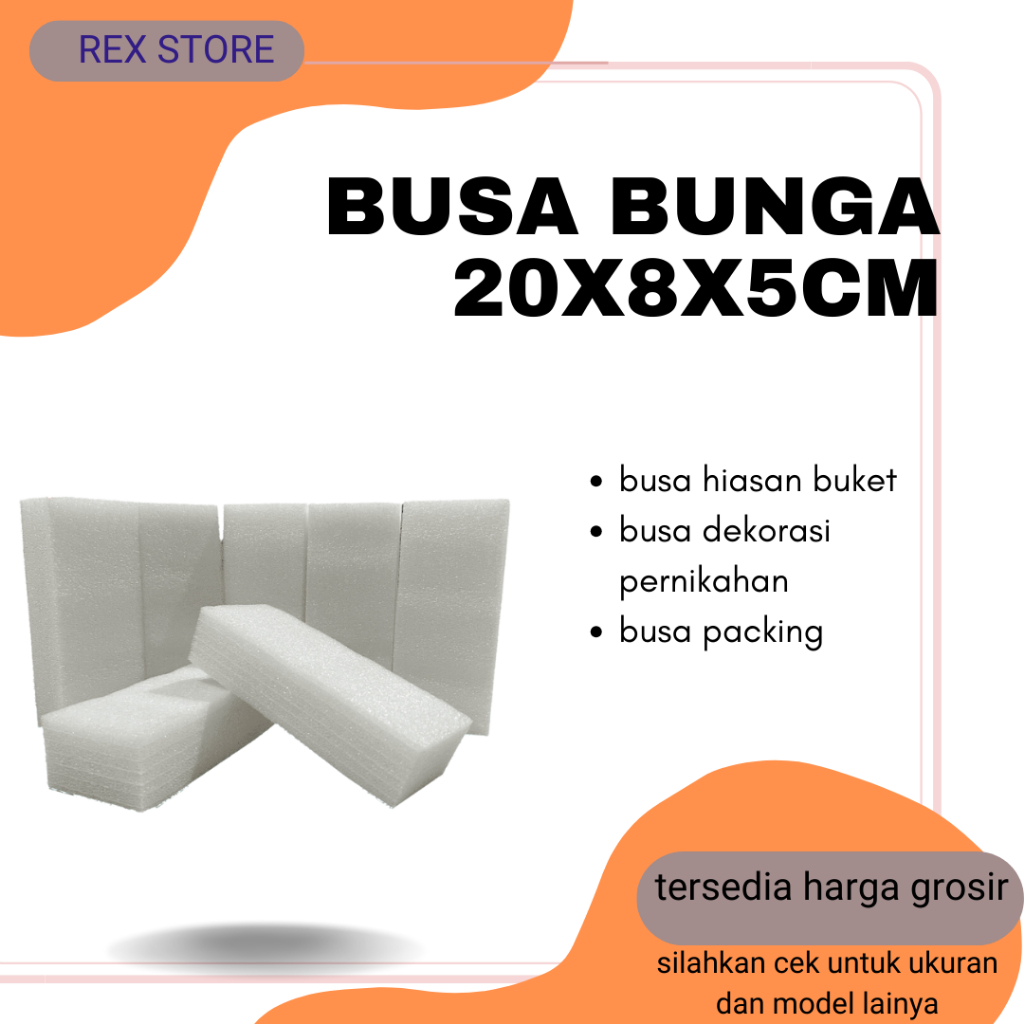 Jual Busa Elastis Dekorasi Pelaminan / Busa Bunga / Busa Packing PE ...