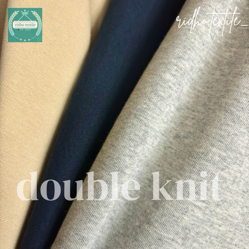 Jual BAHAN/KAOS INTERLOCK DOUBLE KNIT GARMENT | Shopee Indonesia