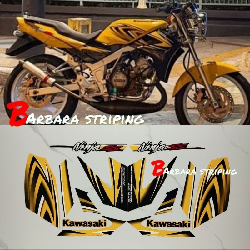 Jual Striping sticker Ninja SS Kuning tahun 2012 (METALIK) | Shopee ...