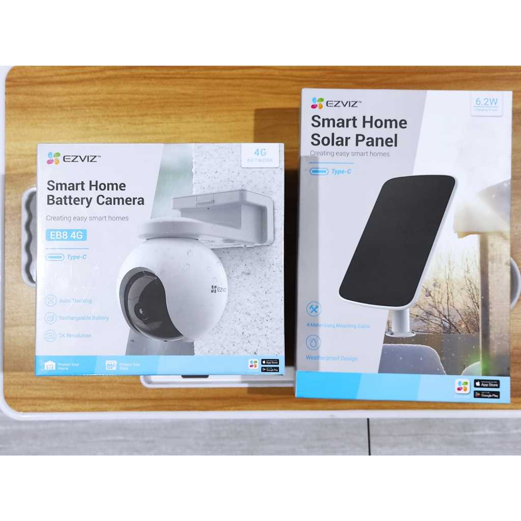 Jual Ezviz EB8 4G 2K Smart Home IP Camera Outdoor CCTV + Solar Panel ...