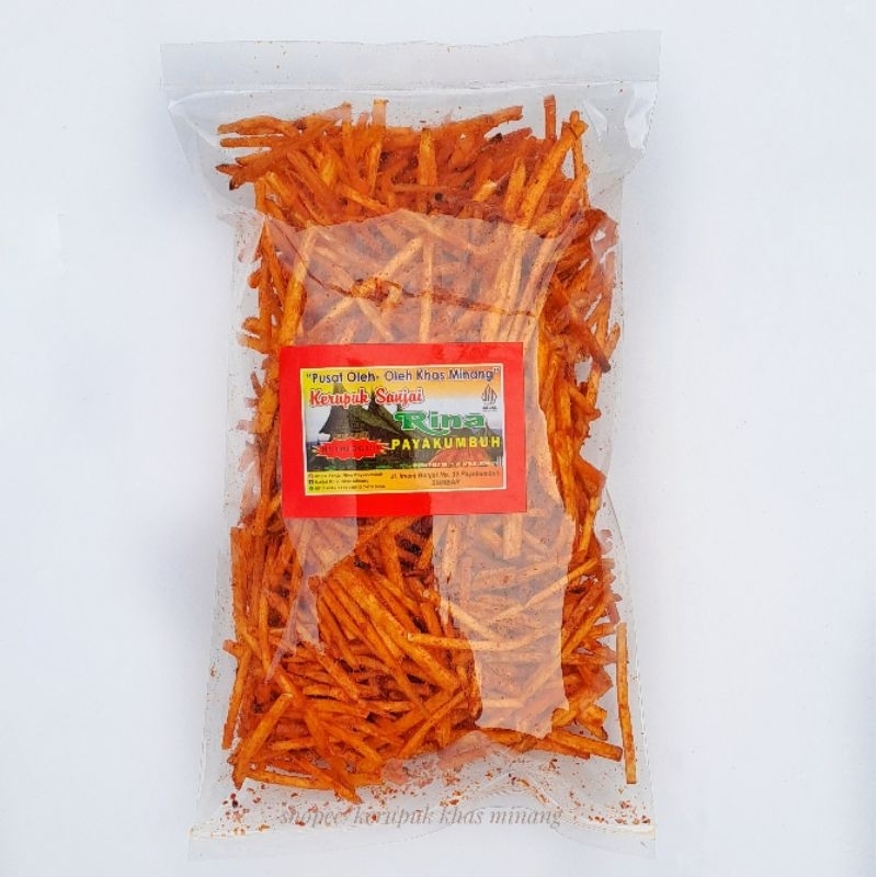 Jual Kerupuk Talas Lidi Pedas Balado Khas Padang | Shopee Indonesia