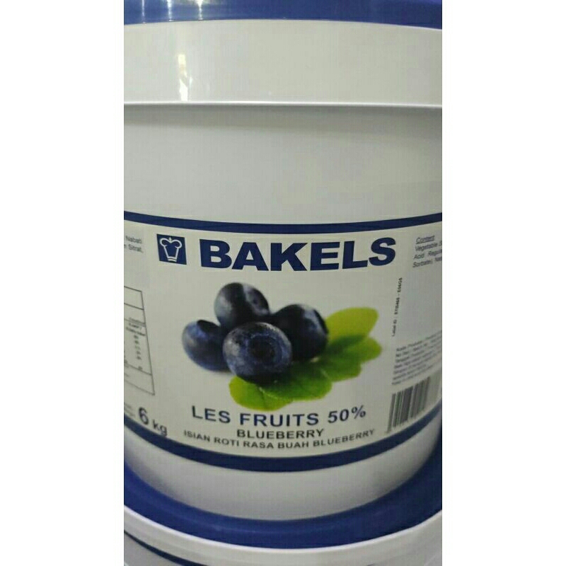 Jual Bakels Les Fruit 50% Blueberry / Blueberry Filling dengan butiran ...