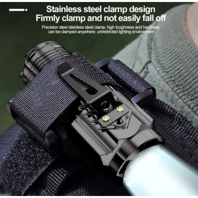 Jual PREMIUM FULL METAL Senter outdoor besi tahan air tahan banting ...