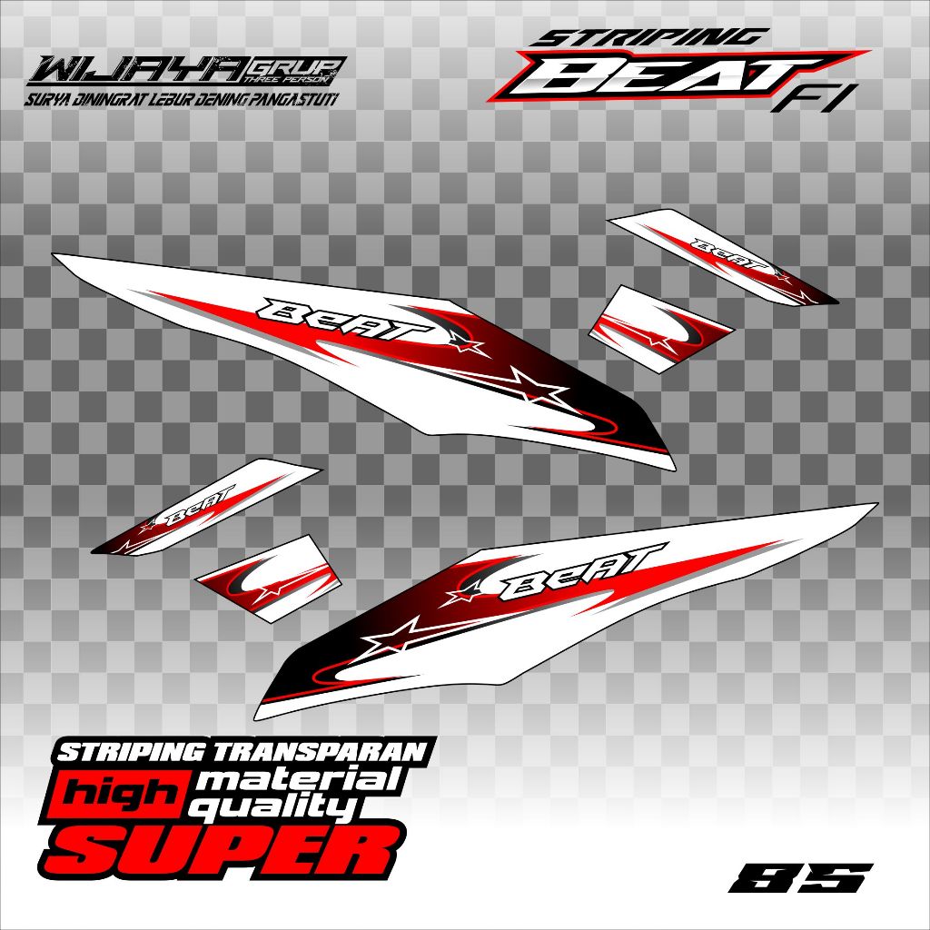 Jual Striping variasi beat fi 2006 honda transparan uv simple vietnam ...