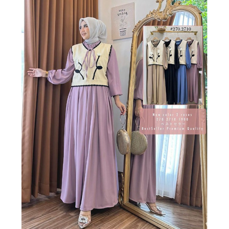 Jual Dubai dress Daisy dress gamis vest gamis korean style gamis ...