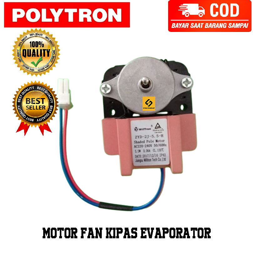 Jual Motor Fan Kipas Evaporator Kulkas Polytron 2 Pintu Belleza ...