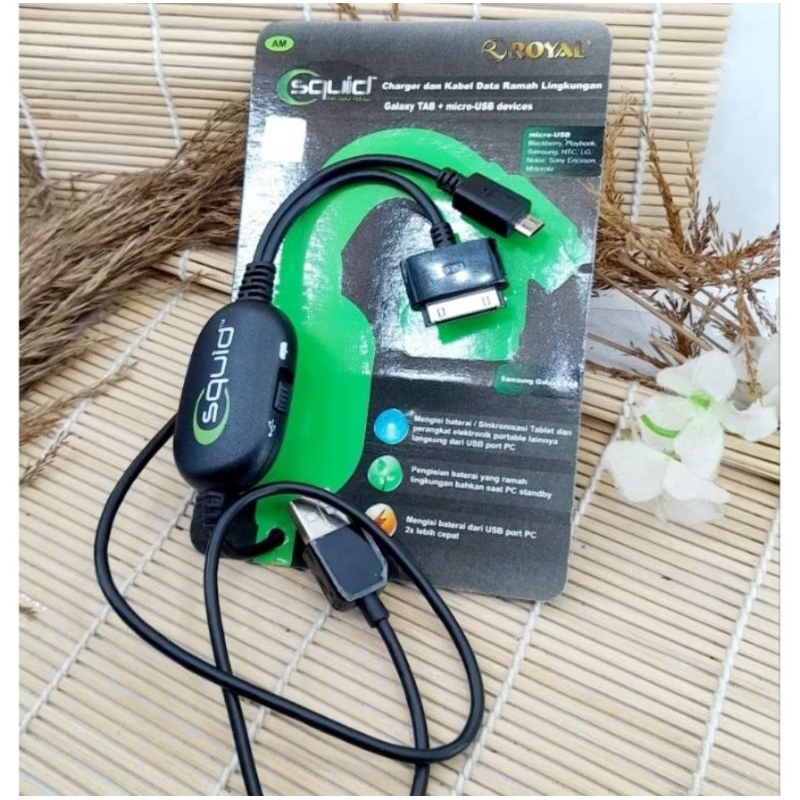 Jual Kabel Data Tap & Micro USB Royal Squid | Shopee Indonesia
