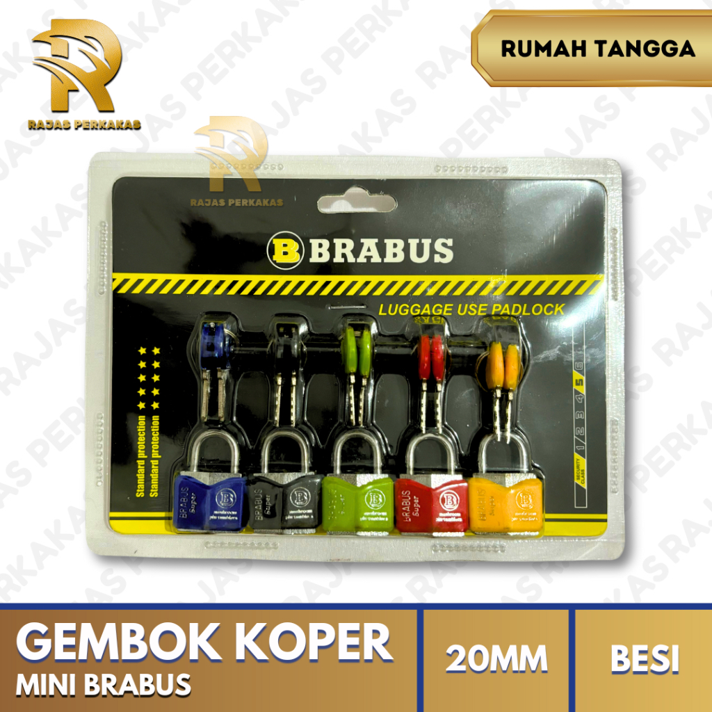 Jual GEMBOK 5PCS/SET WARNA BRABUS (GEMBOK KOPER) / GEMBOK MINI / MINI ...