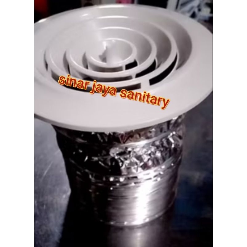 Jual Paket flexible cerobong 5inch ( 5meter + Grill ) / Gril set ...