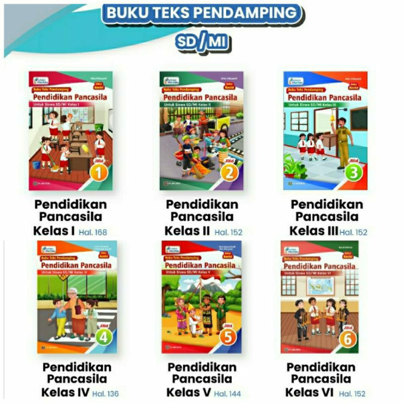 Jual Buku Pendidikan Pancasila kelas 1,2,3,4,5,6 SD/Mi kurikulum Merdeka Penerbit Arya Duta ...