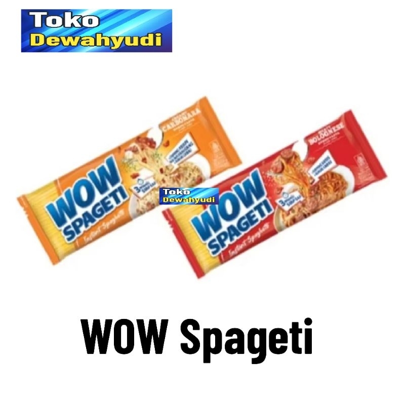 Jual mie WOW SPAHETI Wow Spageti Instan 88gr ( Pilihan Rasa Bolognese ...