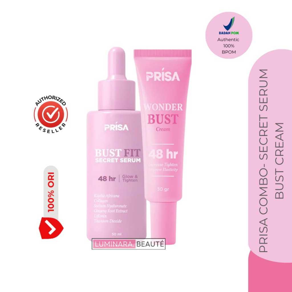 Jual ( Gratis Tester Parfum ) COMBO Prisa Bust Fit Secret Serum ...