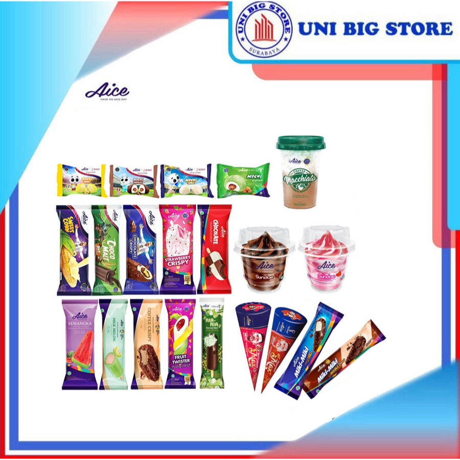 Jual AICE Ice Cream Mochi Durian | Klepon | Chocolate | Strawberry ...