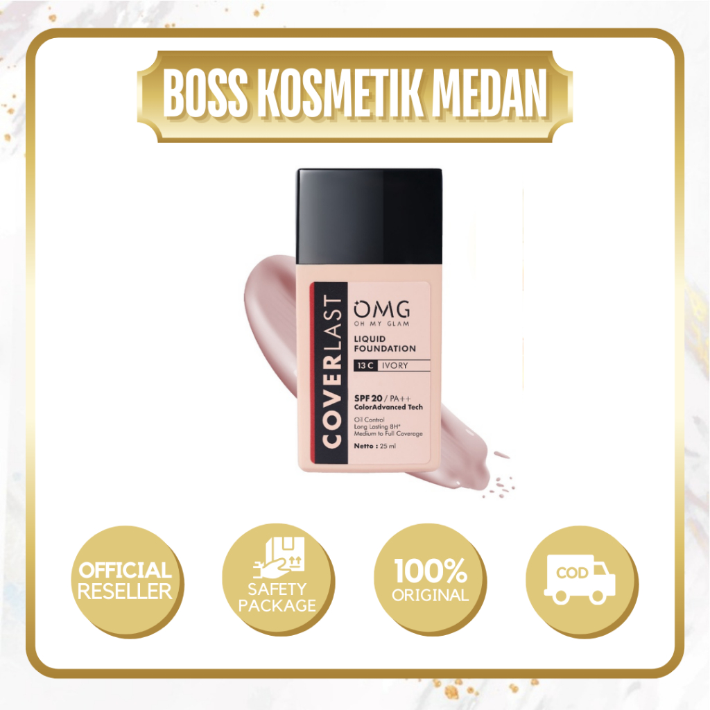 Jual OMG (FOUNDATION) Oh My Glam Coverlast Liquid Foundation - Alas ...