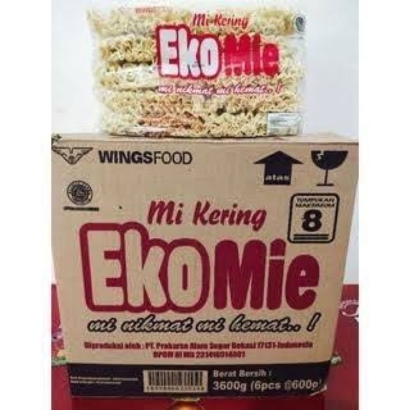 Jual Ekomie eko mie 1 dus isi 6 bungkus ( DOS ) | Shopee Indonesia