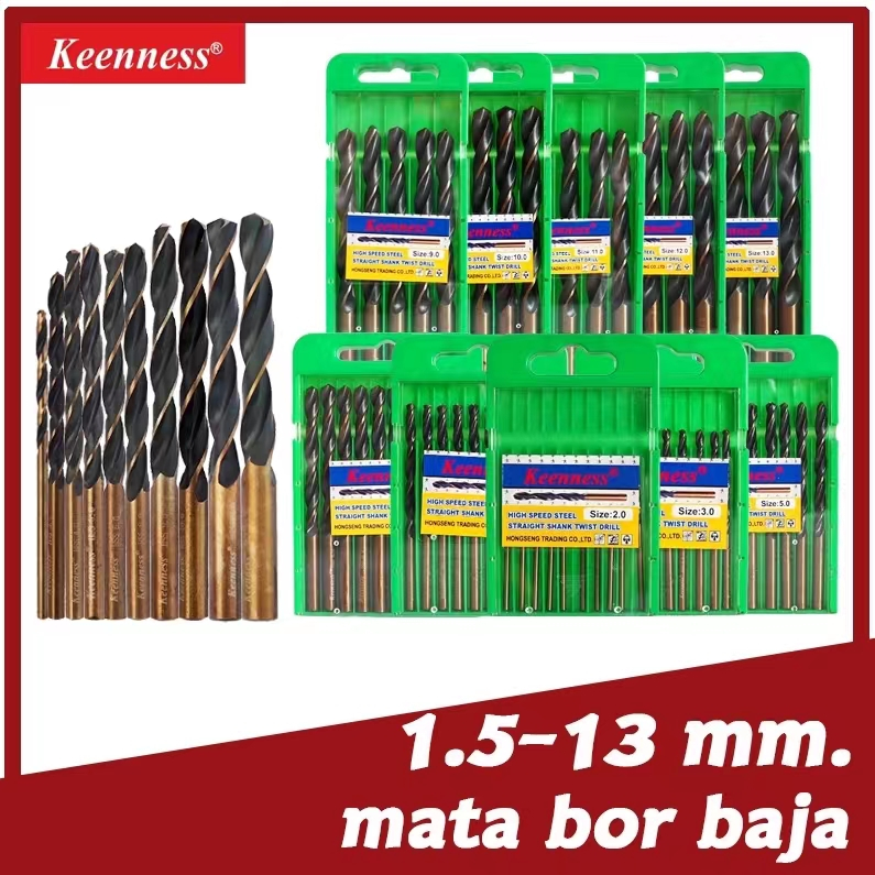 Jual Mata bor besi/ mata bor baja dengan berbagai ukuran merk keenness ...