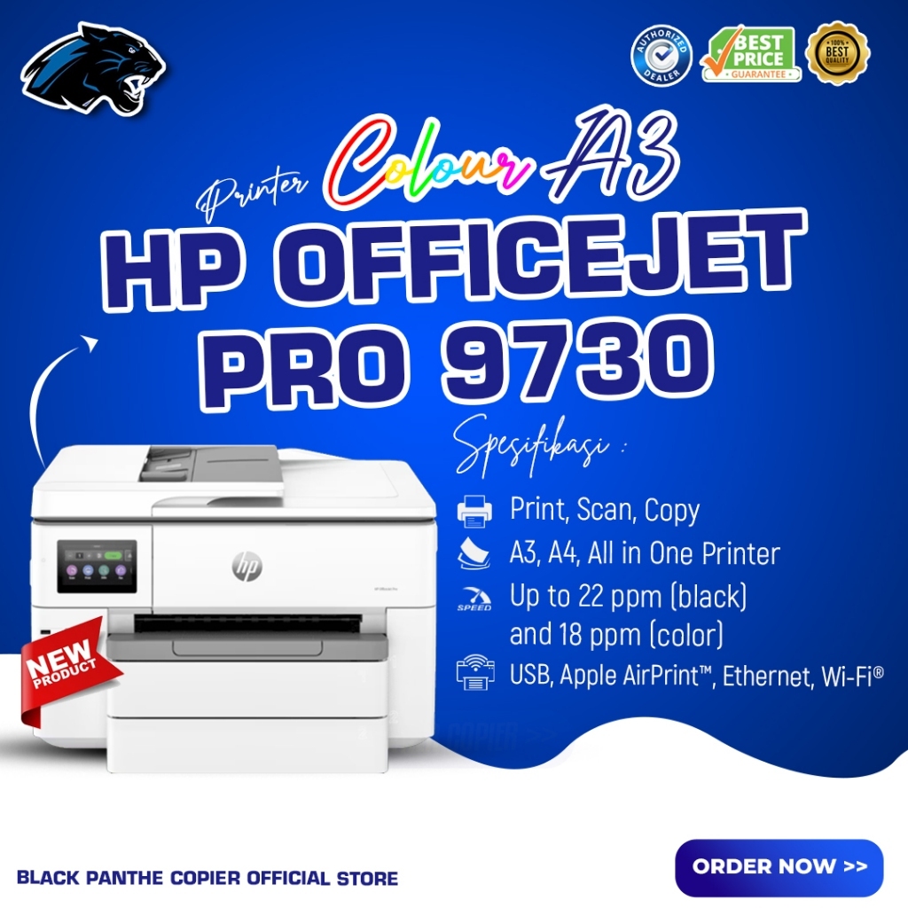 Jual Printer HP OfficeJet Pro 9730 Wide Format A3 All In One Garansi Resmi HP (peti kayu di jual ...
