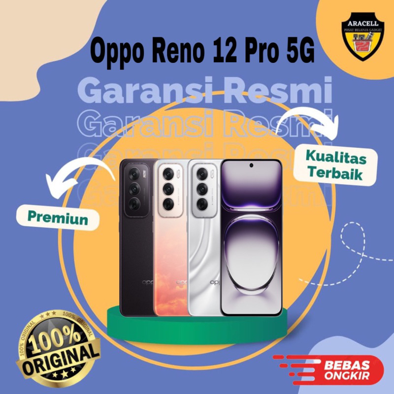 Jual Oppo Reno 12 Pro 5G 12/512 New segel garansi resmi Oppo | Shopee ...