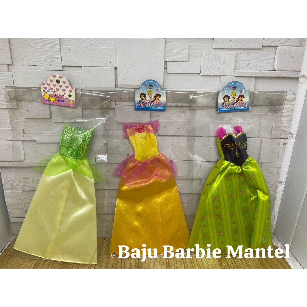 Jual Baju boneka Berbie set gaun Mantel 30cm | Shopee Indonesia