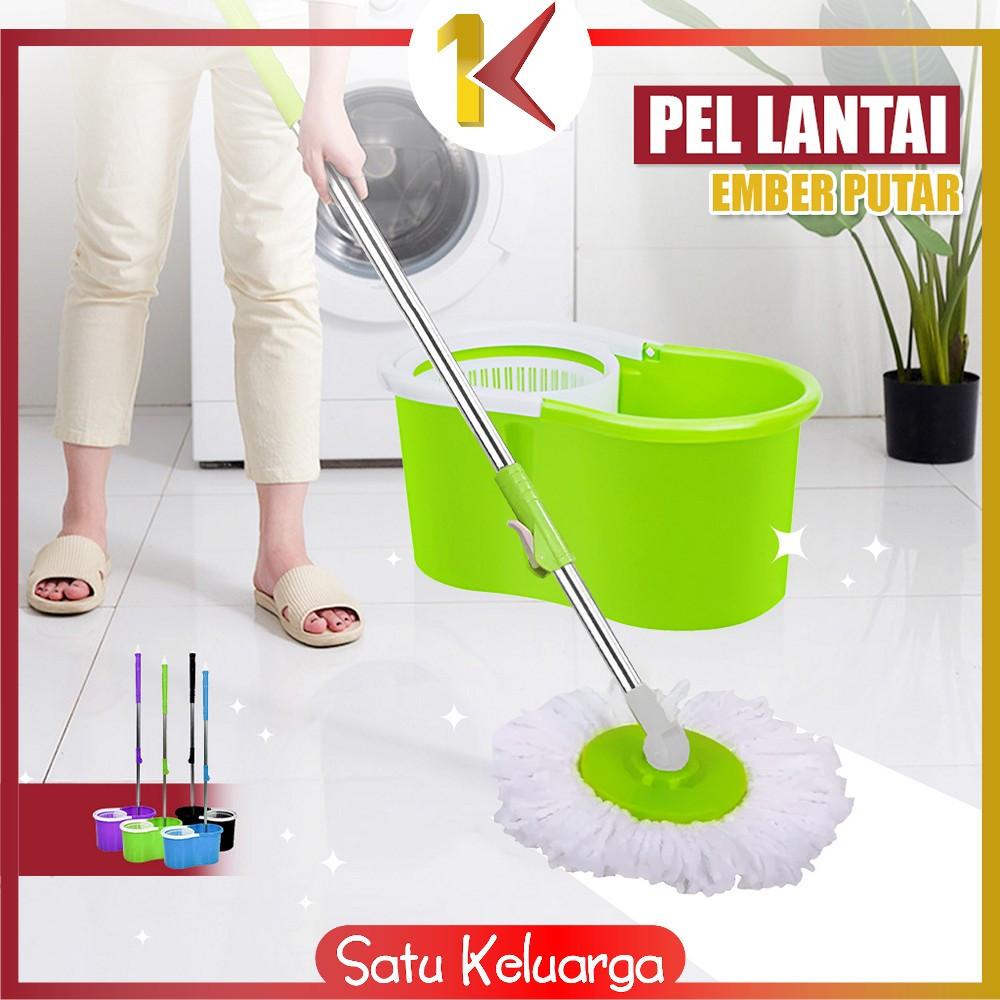 Jual SK-C526 Alat Pel Lantai Dengan Ember Serbaguna / Pel Lantai Ultra Putar Praktis / Kain Pel ...