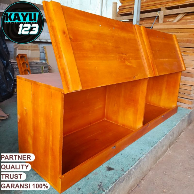 Jual Wooden Crate 120x60x60 cm Kotak Kayu Storage Box Kayu Tempat ...
