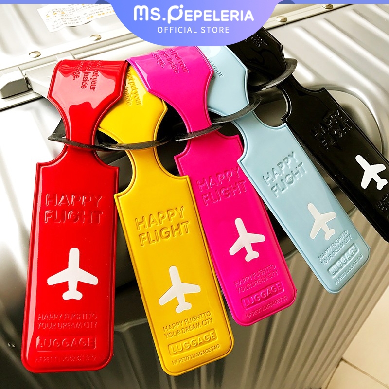 Jual gantungan koper/luggage tag/name tag koper/name tag koper bahan ...