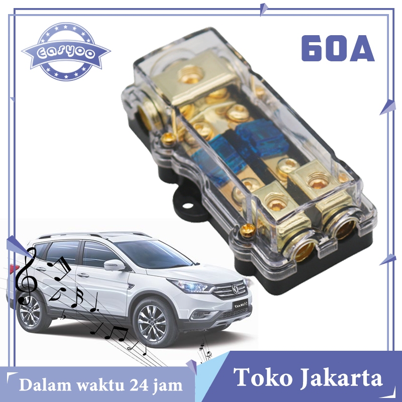Jual Box Sekring 60 Ampere 2 Jalur/Fuse Box Skring Audio/Box Skring ...