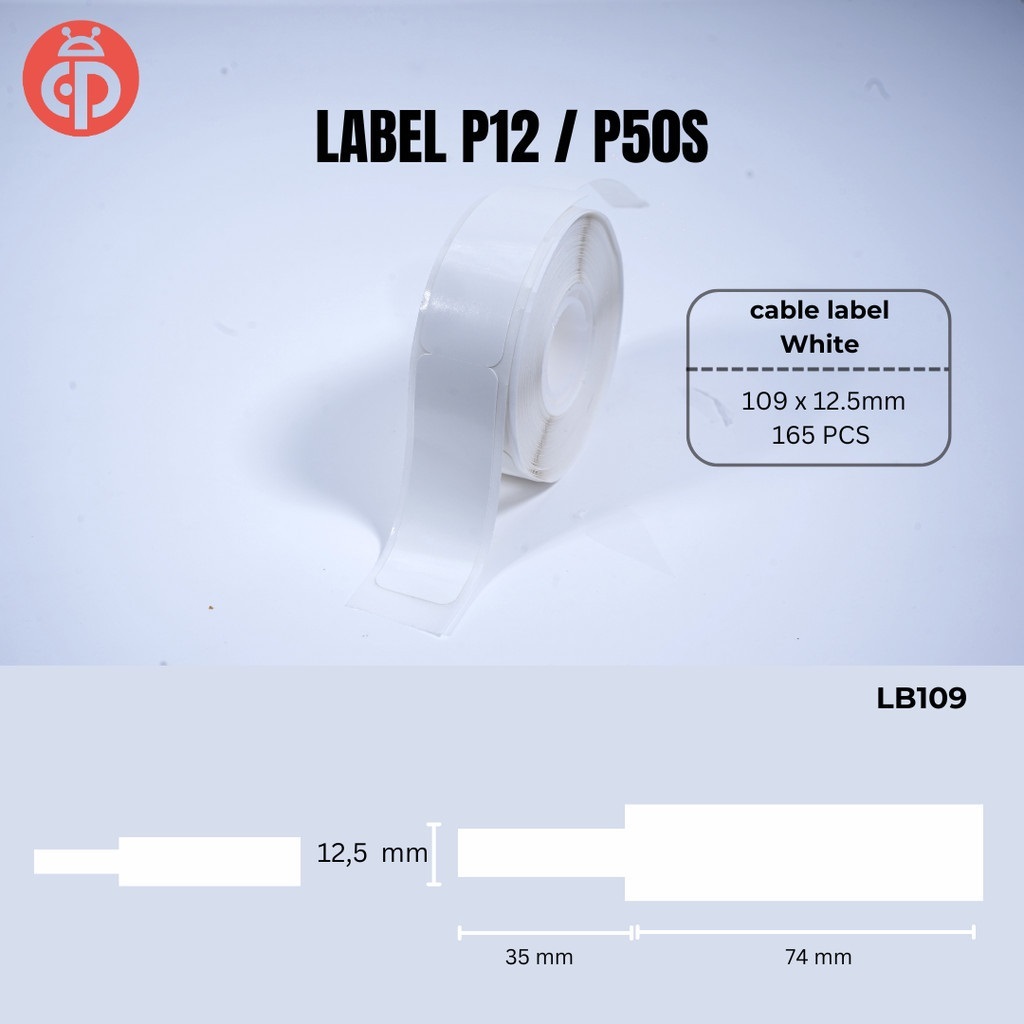 Jual Kertas Termal Stiker High Quality Cable Label Printer Label ...