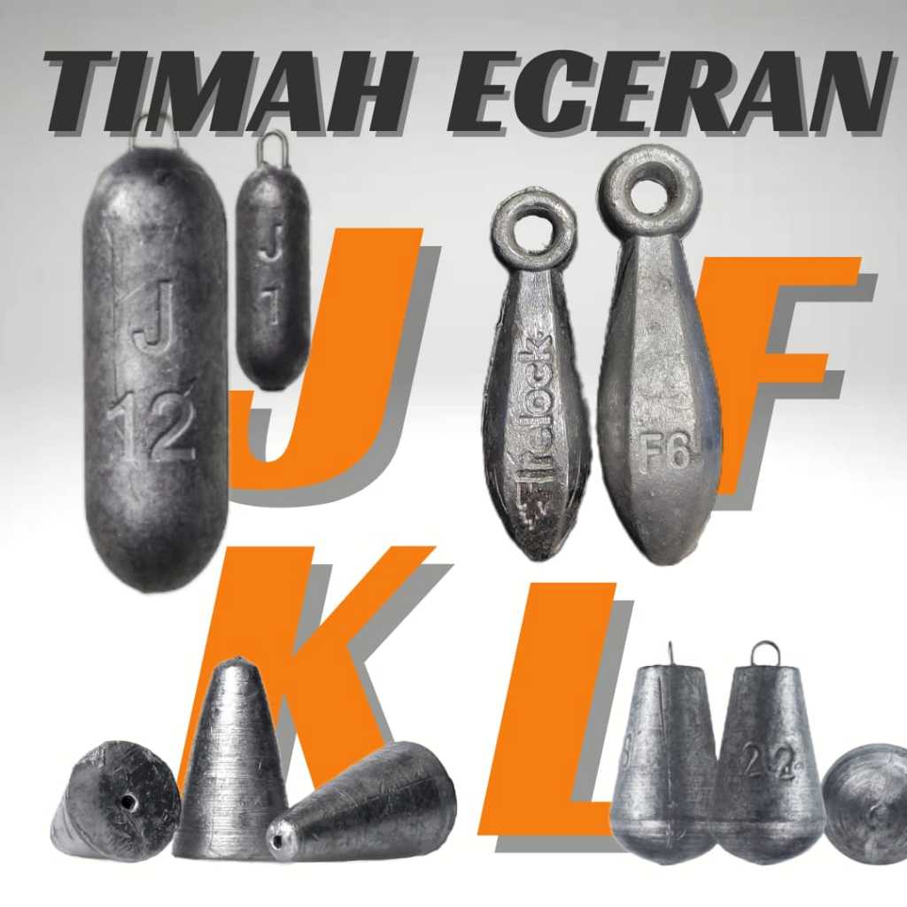 Jual TIMAH Pancing Eceran | Timah Pemberat Mancing Laut Dasaran Model Jantung - Timah F - Timah ...