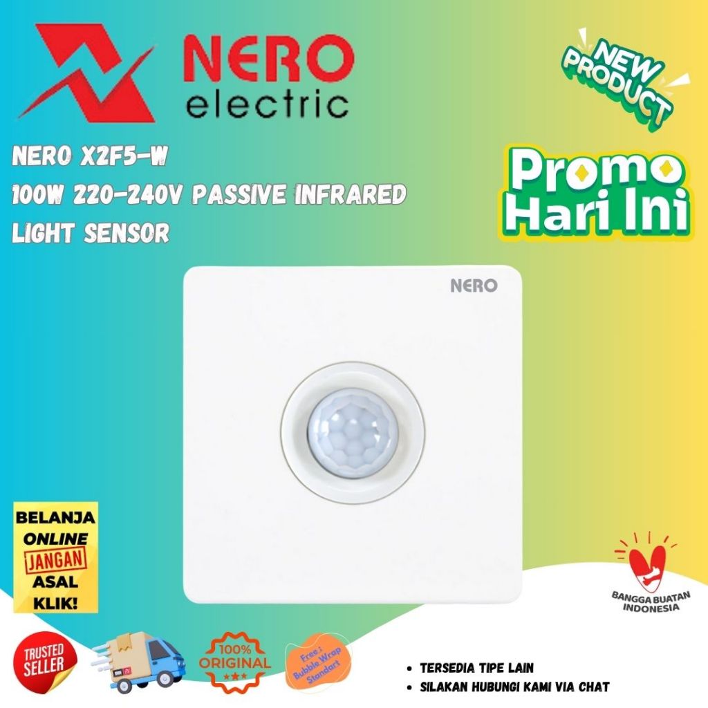 Jual Nero Saklar Sensor Casa X2 X2F5-W White Passive Infrared Light ...