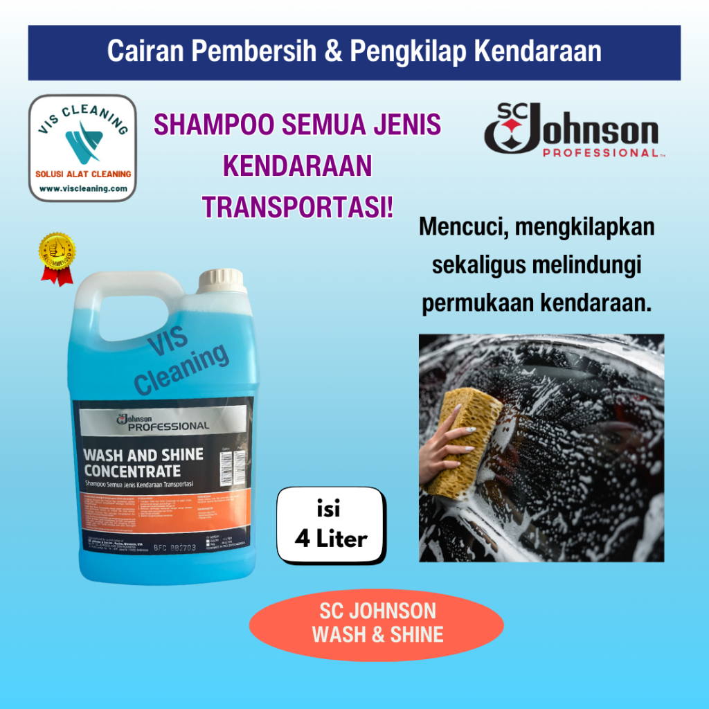 Jual SC Johnson Wash & Shine Concentrate - Shampoo / Cairan Pembersih ...
