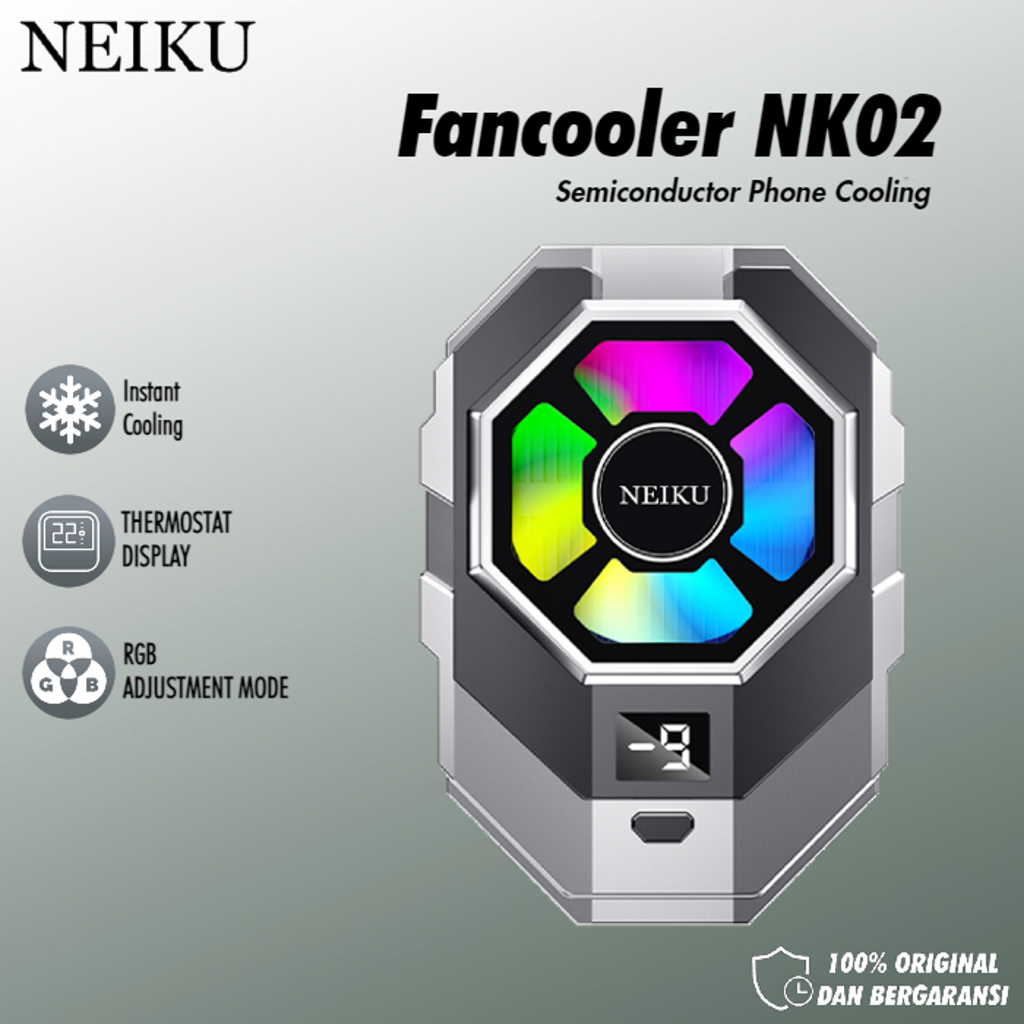 Jual NEIKU NK02 PHONE COOLER SEMICONDUCTOR PELTIER WITH RGB AND ...