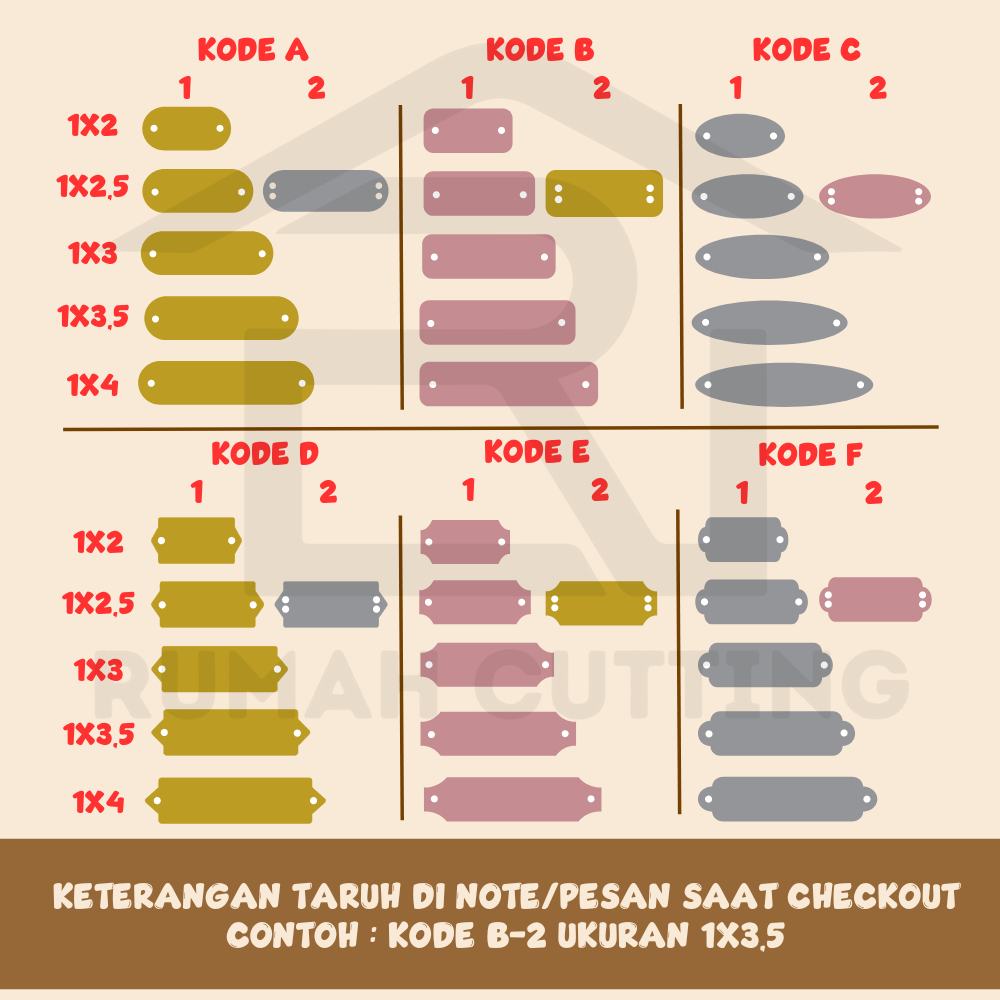 Jual [50 PCS] Label Hijab Akrilik Label Jilbab Label Baju Akrilik ...