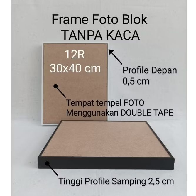 Jual FUDAFA FRAME M25 Foto BLOK 12R (30x40cm) Frame Foto Bingkai Pigura ...