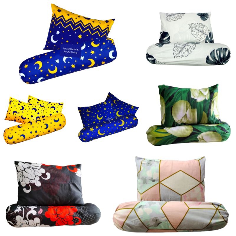 Jual Sarung Bantal Dan Guling Motif Bunga Tulip Ukuran Standar Murah ...