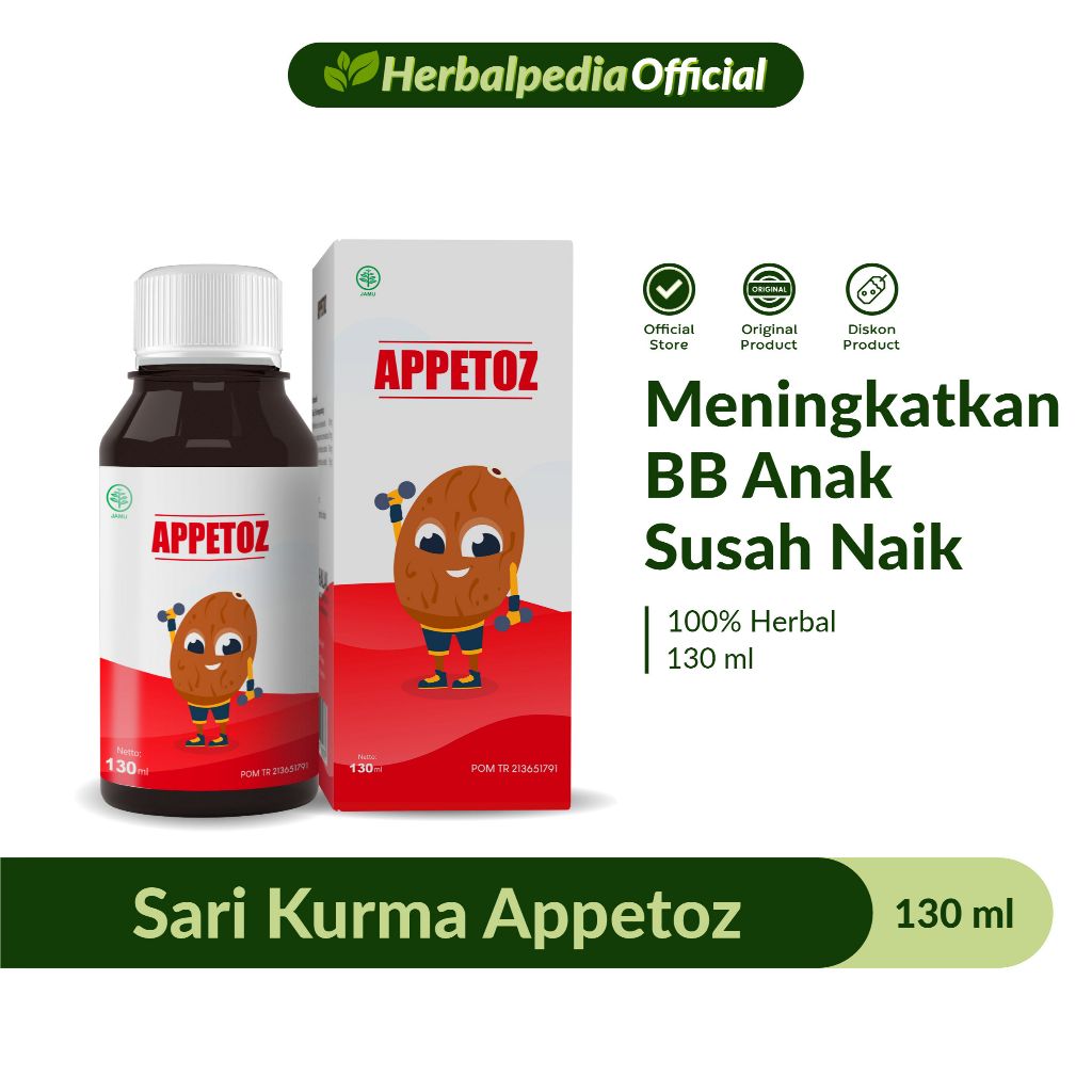 Jual Appetoz Sari Kurma Anak - Bikin Berat Badan Anak Naik - Penambah ...