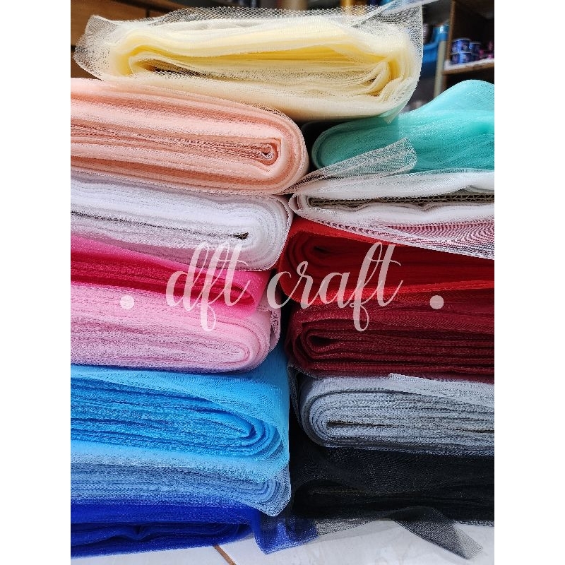 Jual [0.5 METER] KAIN TILE TULLE SOUVENIR | Shopee Indonesia