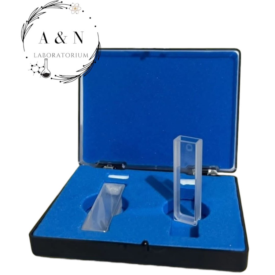 Jual Kuvet Kuarsa / Cuvete Quartz Spektrophotometer Lid 5mm 1box isi ...