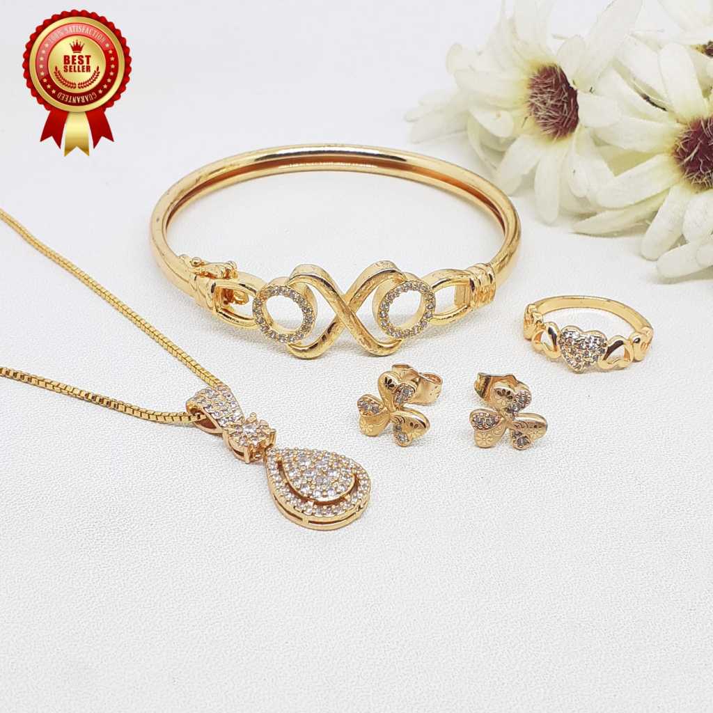 Jual white-set xuping lapis emas model kekinian wanita dewasa kwalitas ...