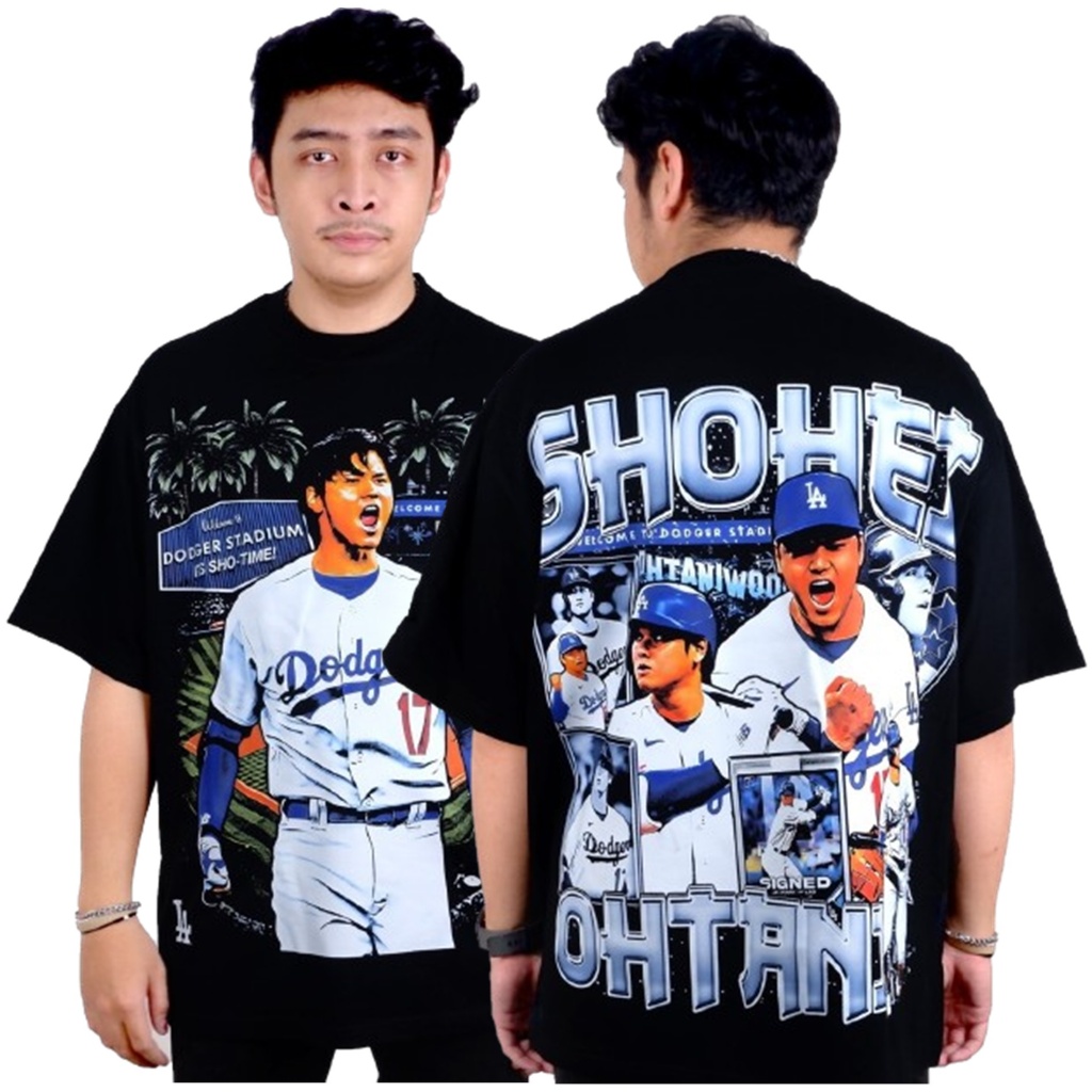 Jual Shohei Ohtani Japan Baseball MLB LA Dodgers T-shirt Bootleg ...