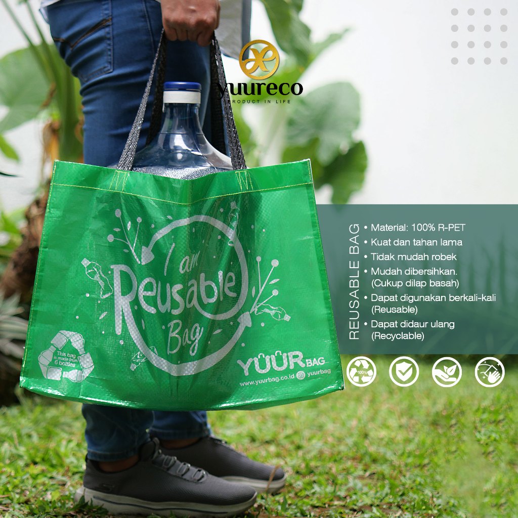 Jual Shopping Bag Reusable Bag Tas Jumbo Tas Ramah Lingkungan Plastik ...