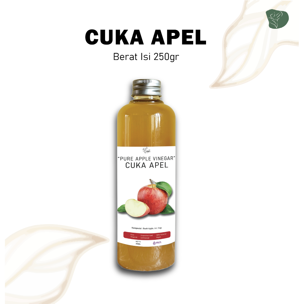 Jual Cuka Apel Original Organik Apple Cider Vinegar Cuka Sari Apel ...