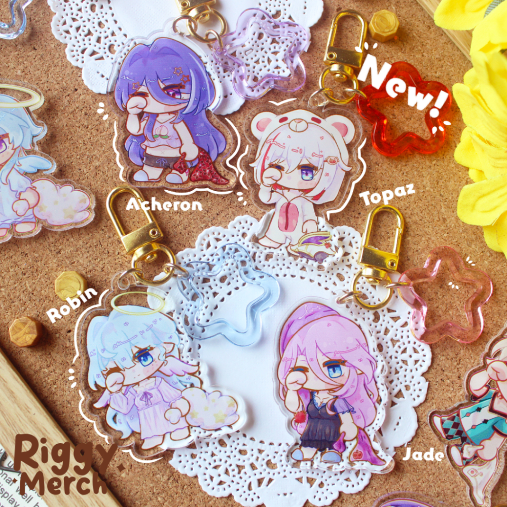 Jual (RiggyMerch) HSR Eepy Keychain | Caelus Stelle Danheng March 7th ...