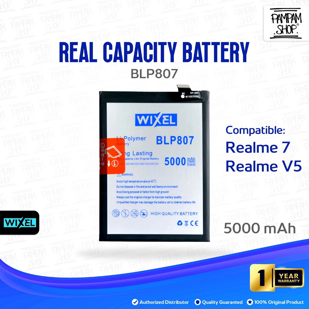 Jual WIXEL Baterai Realme 7 / Realme V5 BLP807 Double Power Real ...