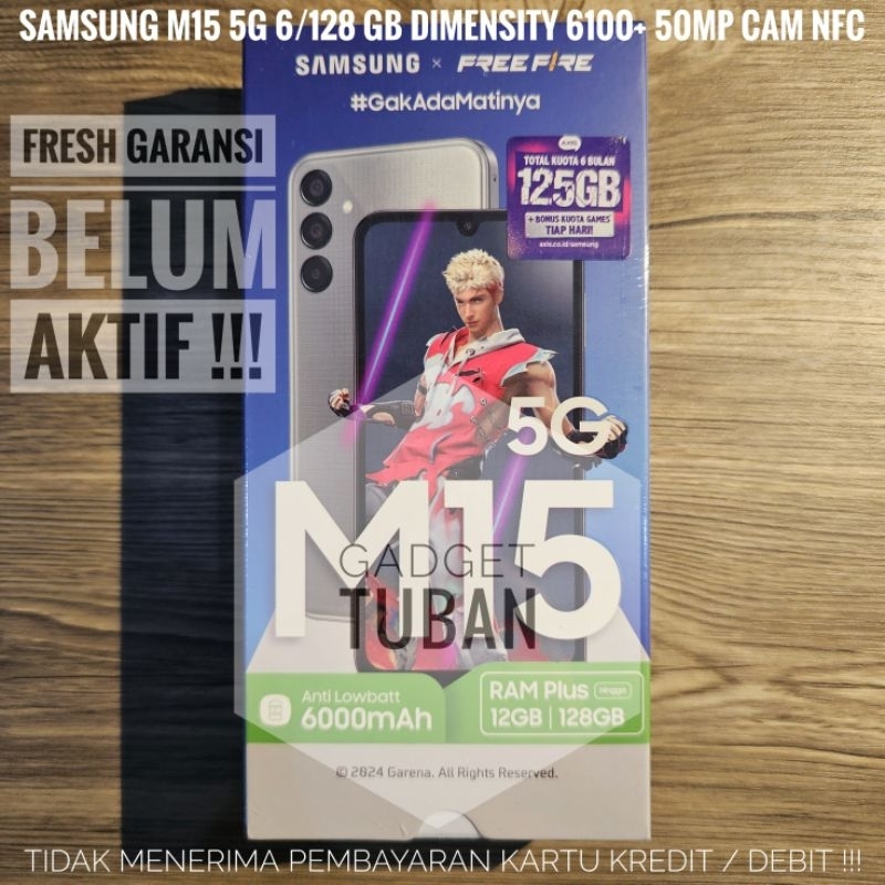 Jual Samsung M15 5G 6/128 GB Dimensity 6100+ 50MP Camera NFC | Shopee ...