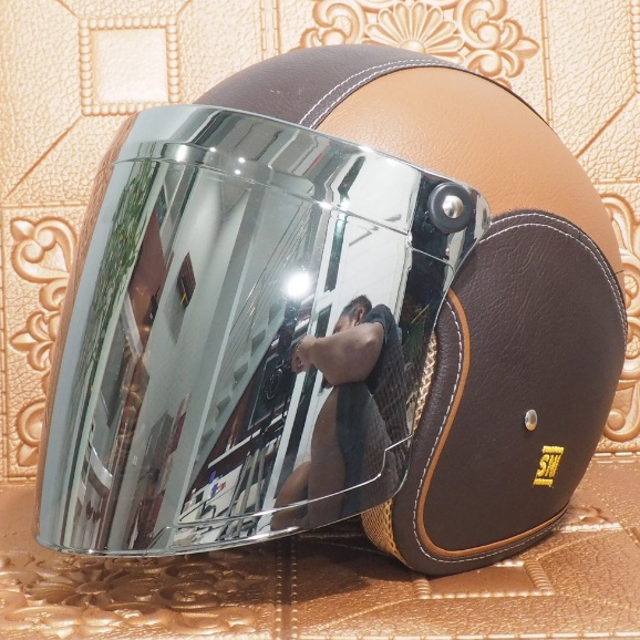 Jual HELM BOGO KULIT CLASSIC SNI DEWASA PRIA DAN WANITA HELMET BOGGO ...
