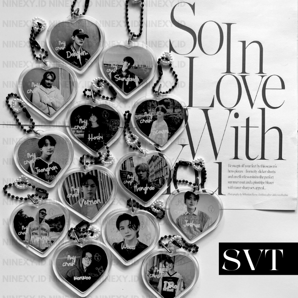 Jual SVT keyring fanmade SO IN LUV WITH U / SVT keychain kpop gantungan kunci custom unofficial ...