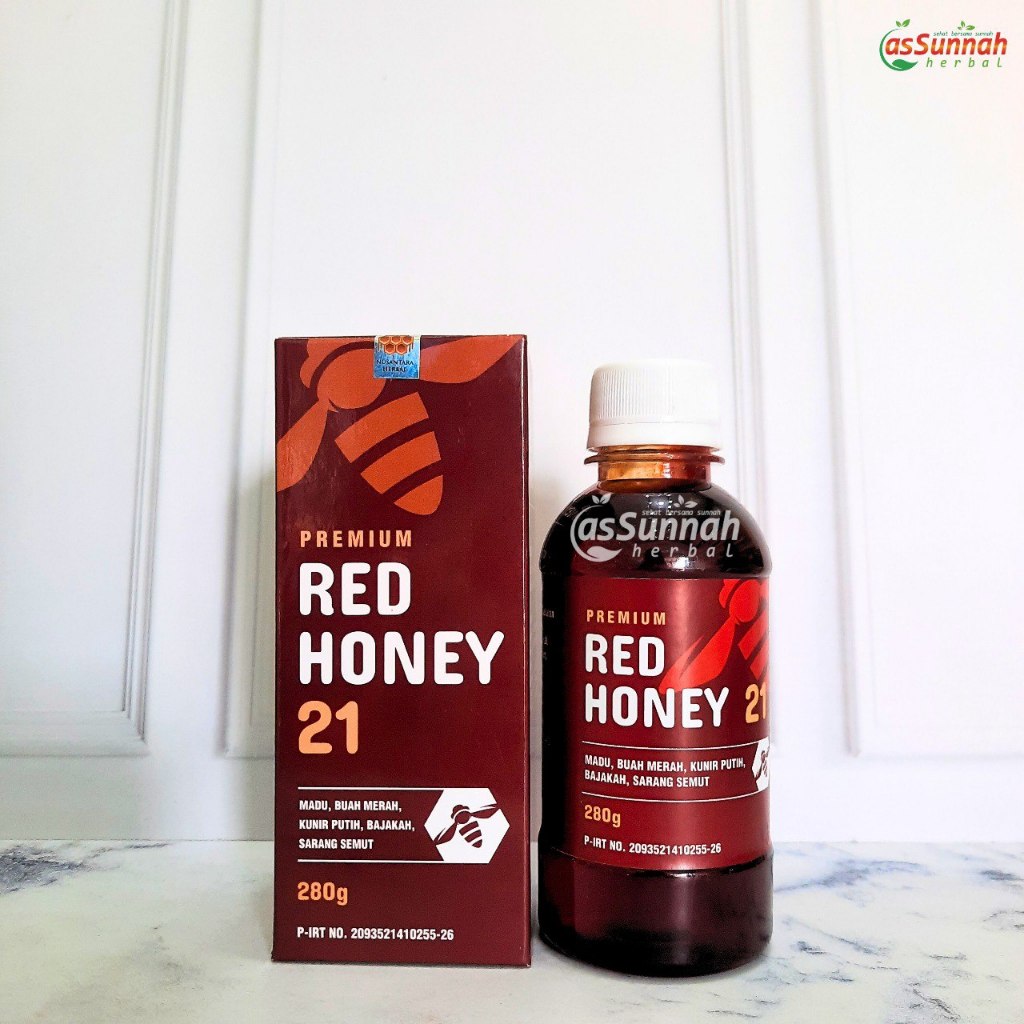 Jual Madu Red Honey 21 Premium Madu Bajakan Plus Buah Merah Kunir Putih ...