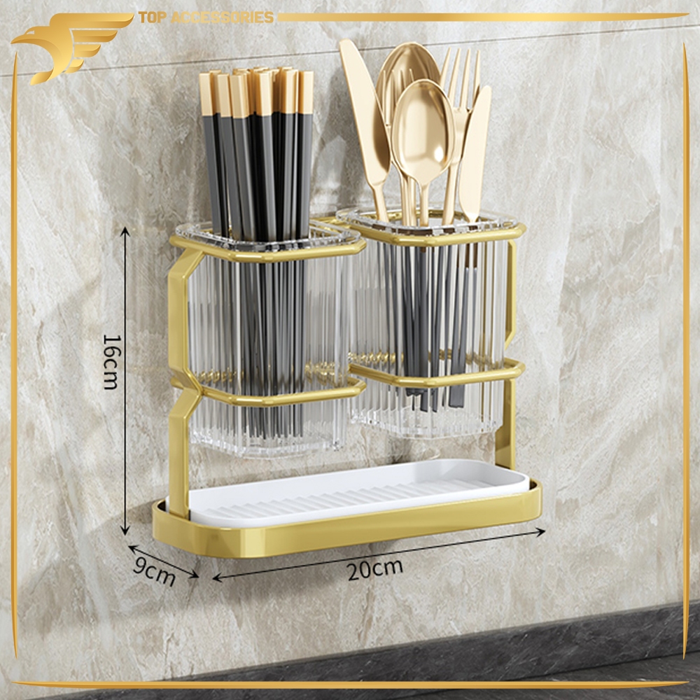 Jual Rak Tempat Sendok Garpu Dinding Rak Dapur Rak Tempat Sendok Dapur ...