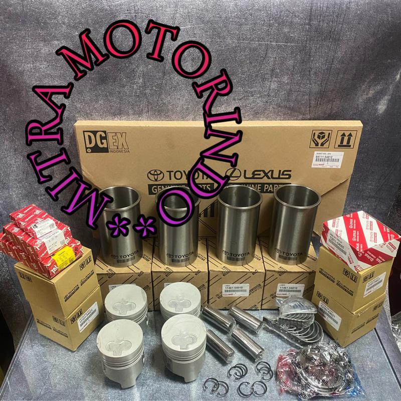 Jual Liner Kit Set/Paket Turun Mesin 1Set Paking Set/Liner +Piston ...
